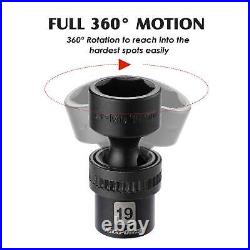 Impact Wrench Socket Set MIXPOWER 87-Piece 3/8" Drive Impact Socket Set ...